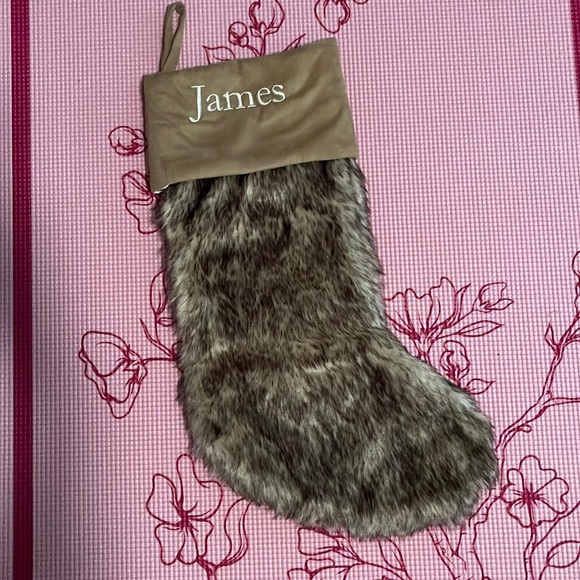 Holiday | Zulily Brown Fur And Faux Shade Stocking | Poshmark